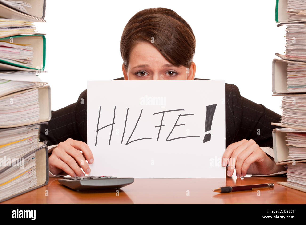 employees in office needs help Stock Photo - Alamy