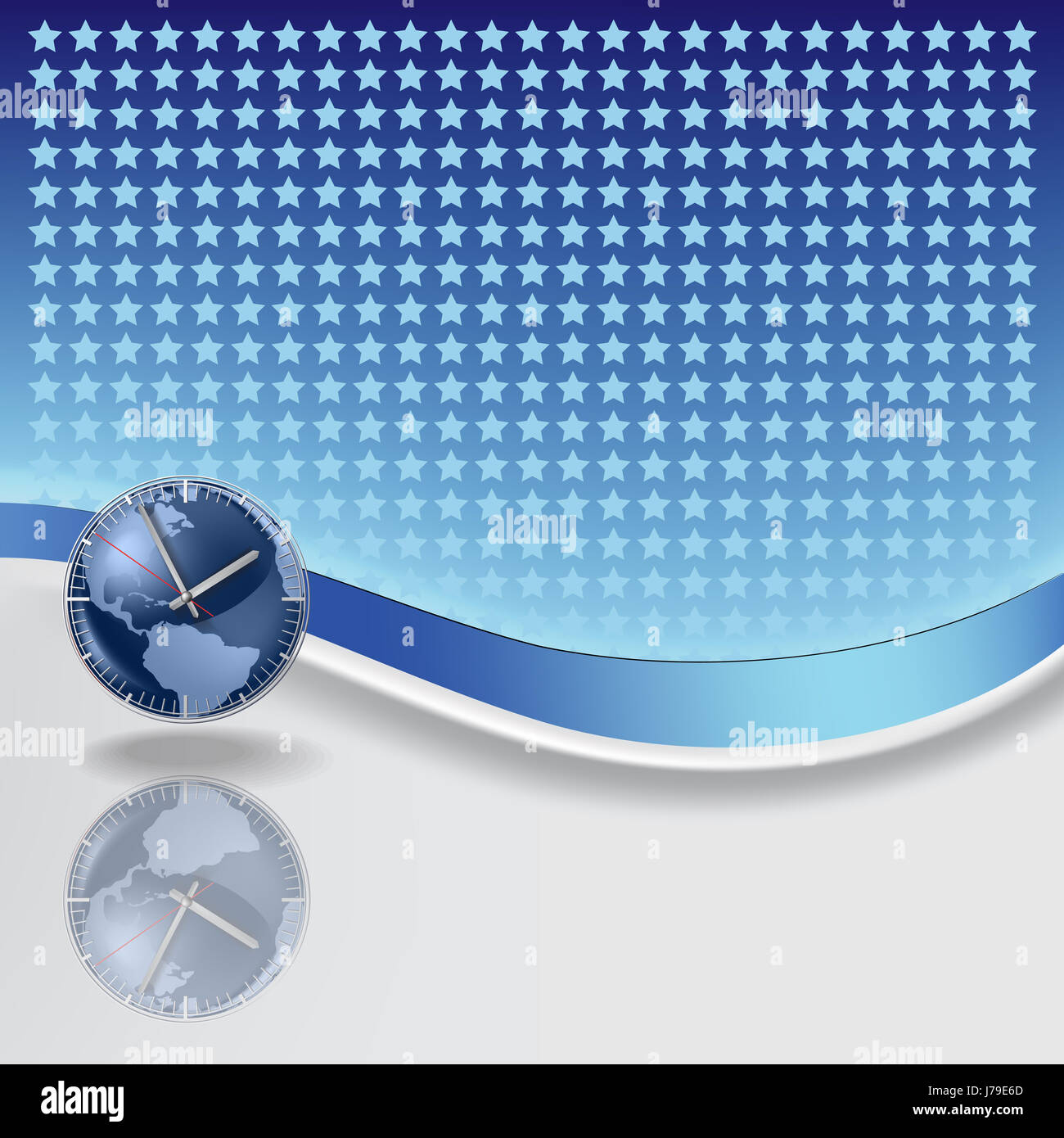 clock watch abstract globe planet earth world stars asterisks backdrop ...