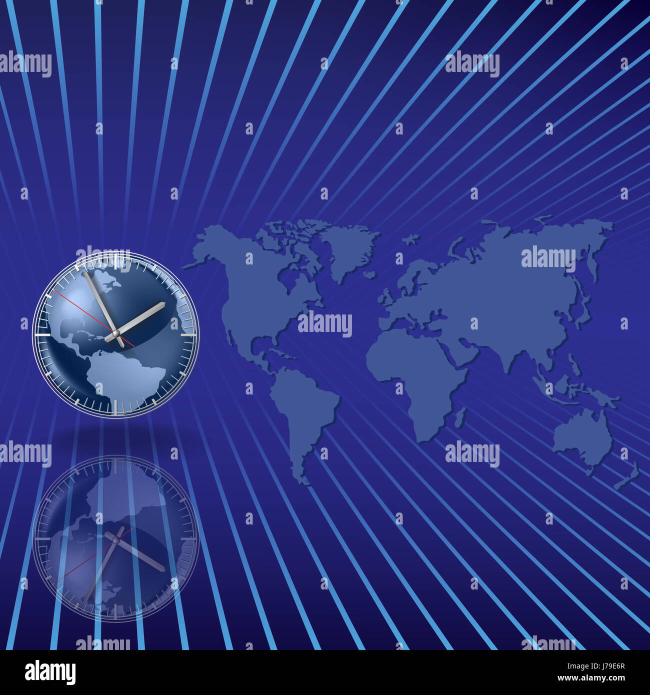 clock watch abstract globe planet earth world stars asterisks backdrop ...