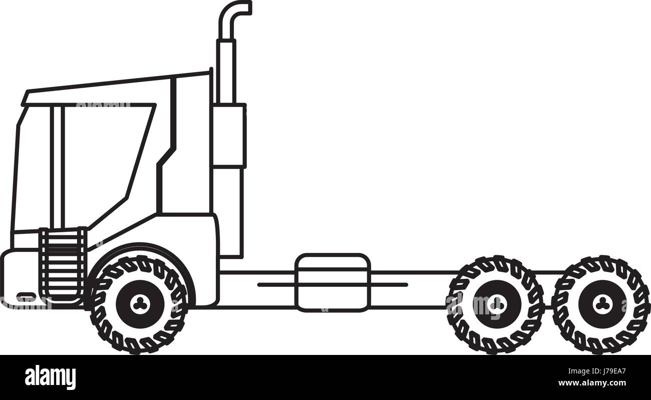 Bulk grain trailer Stock Vector Images - Alamy