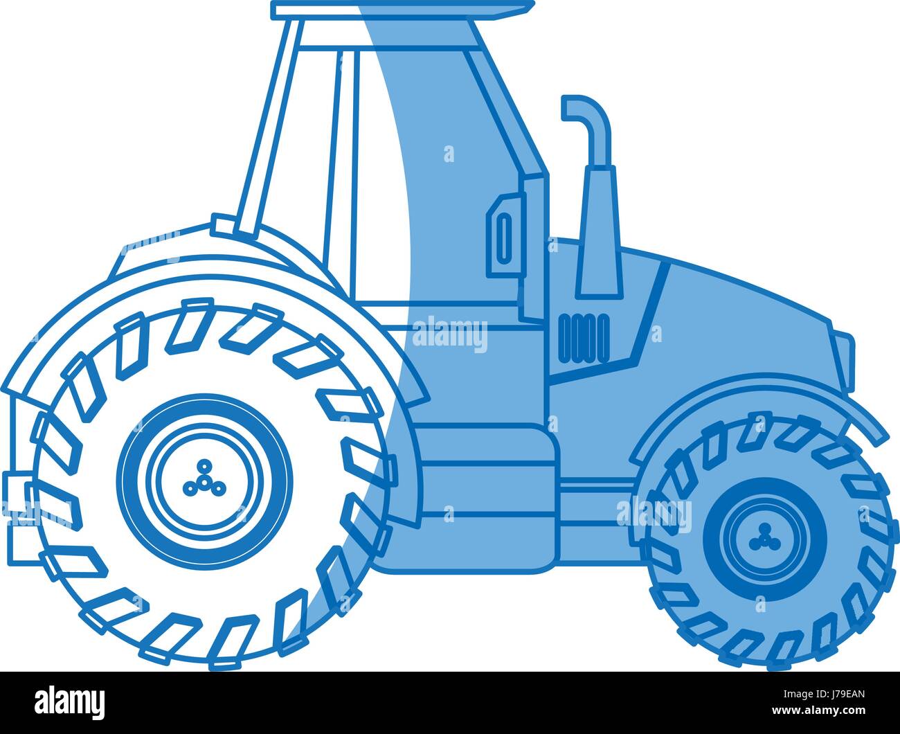 tractor vehicle agricultural farm machine Stock Vector Image & Art - Alamy