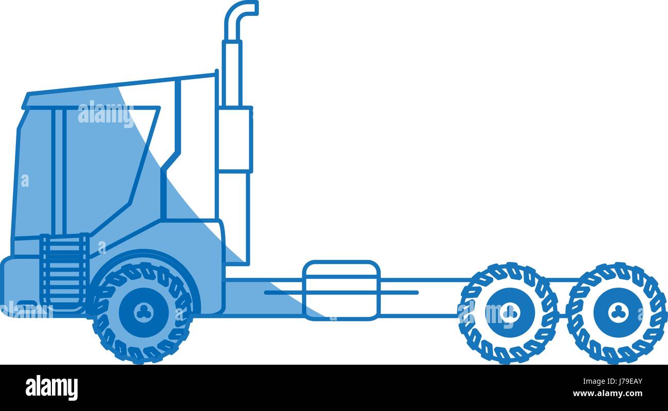 farm truck trailer agriculture vehicle transport Stock Vector Image ...