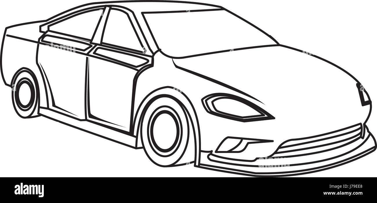 Car headlights lights on Stock Vector Images - Alamy