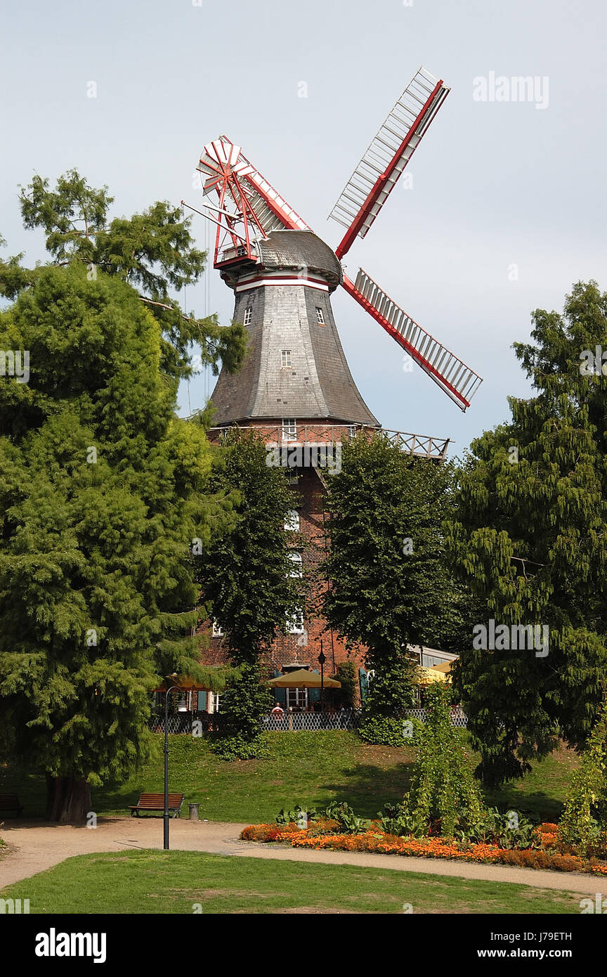 windmill in bremen Stock Photo - Alamy