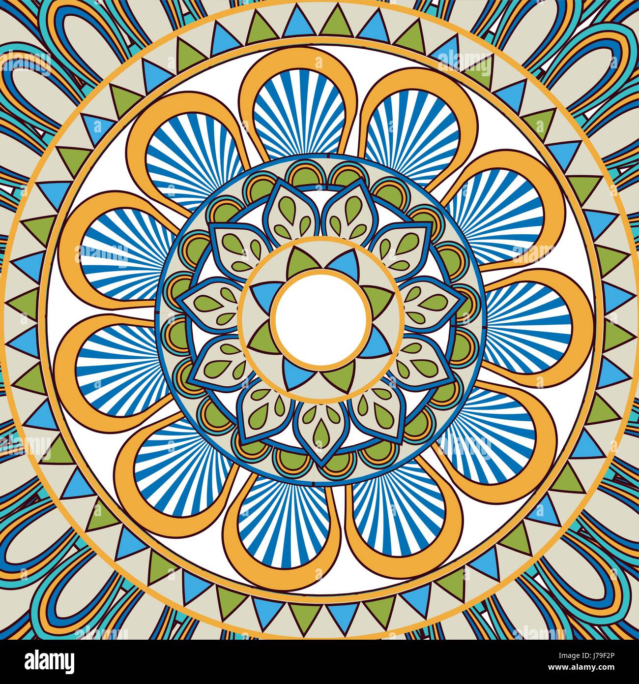 ornate abstract color mandala element. wallpaper, pattern fills ...