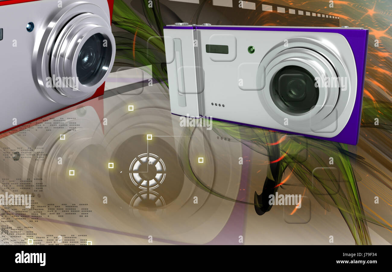 close object graphics colour modern modernity green silver look ...