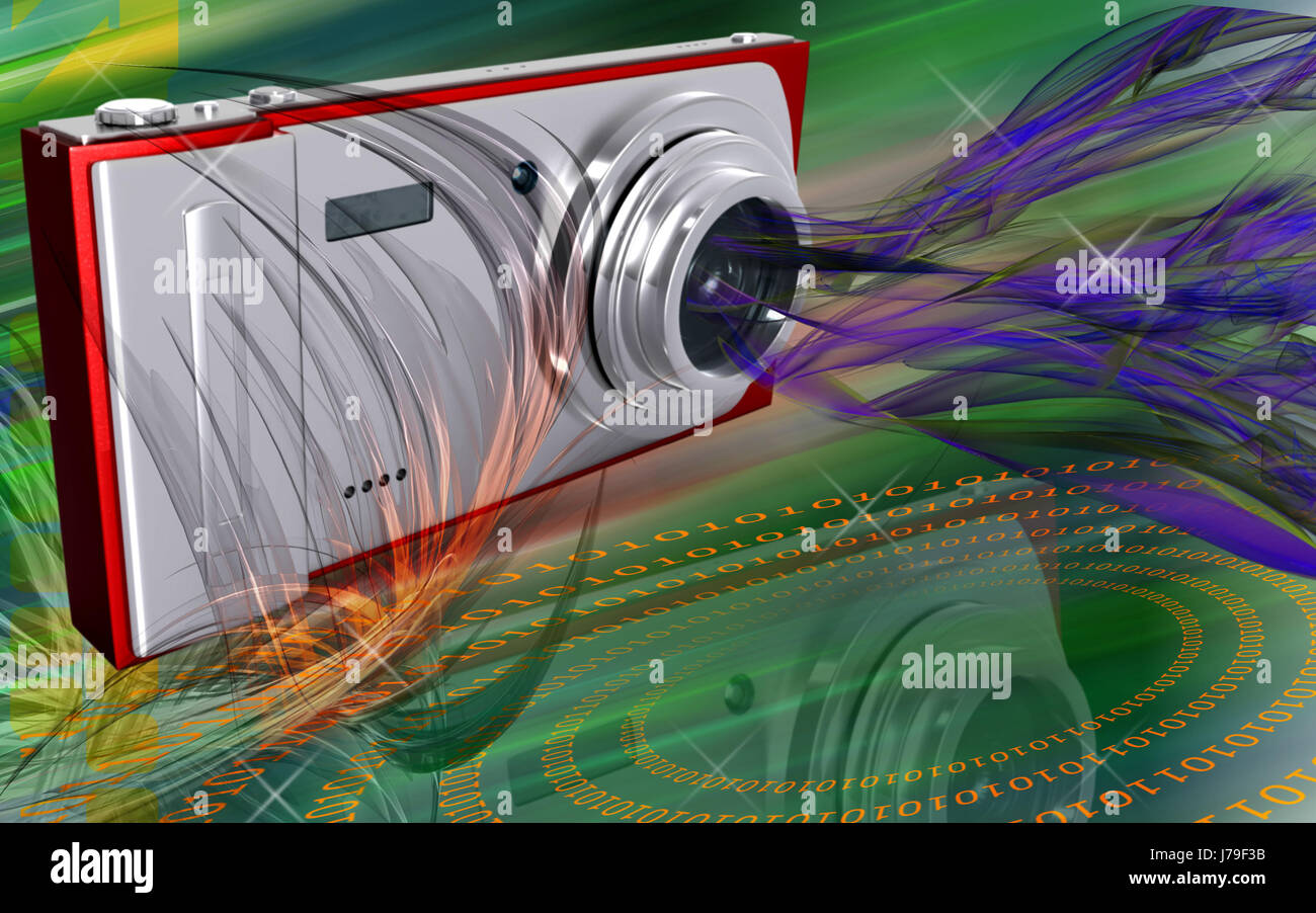 close object graphics colour modern modernity green silver look ...