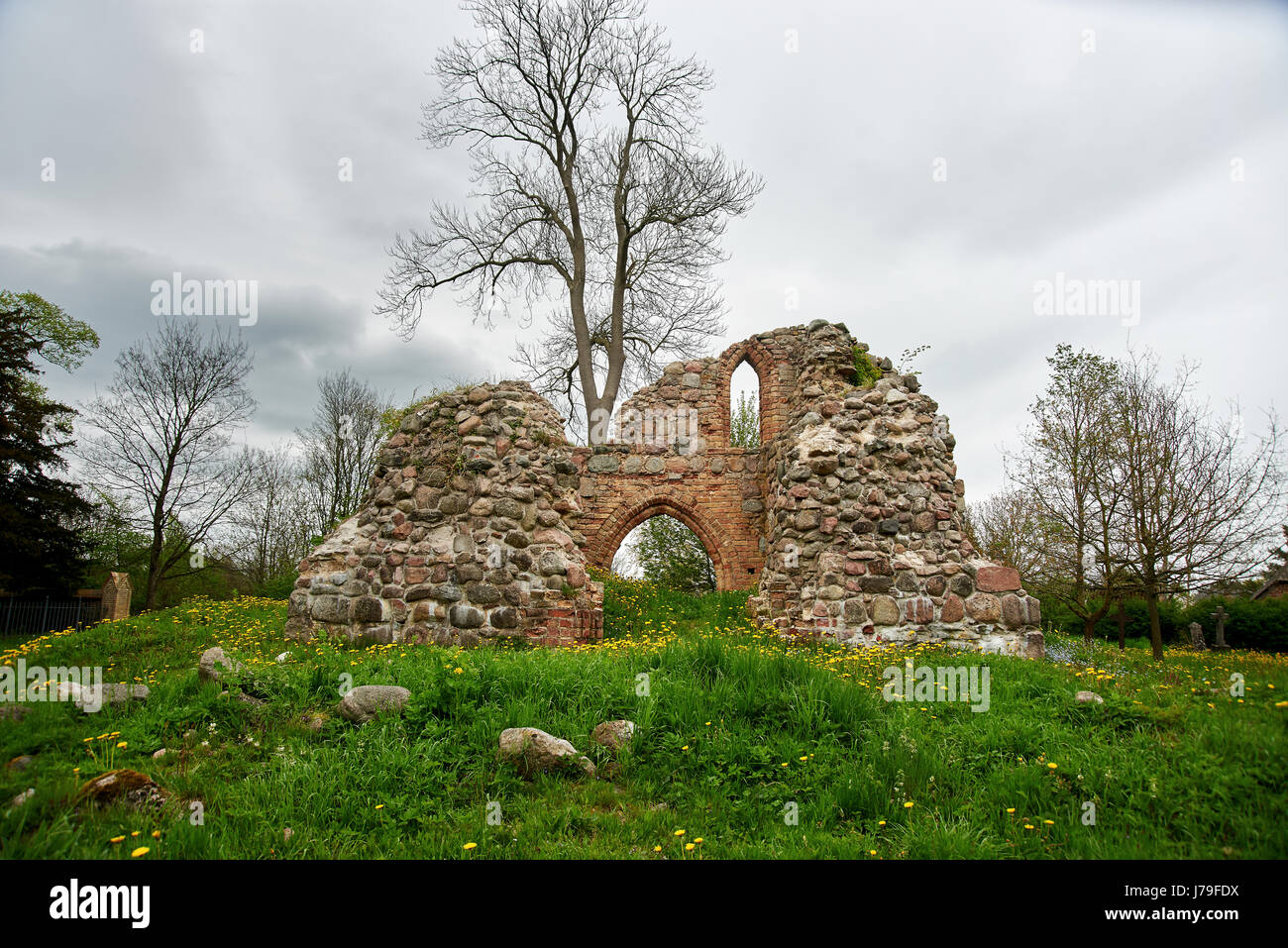 medieval ruins of a church Stock Photo - Alamy