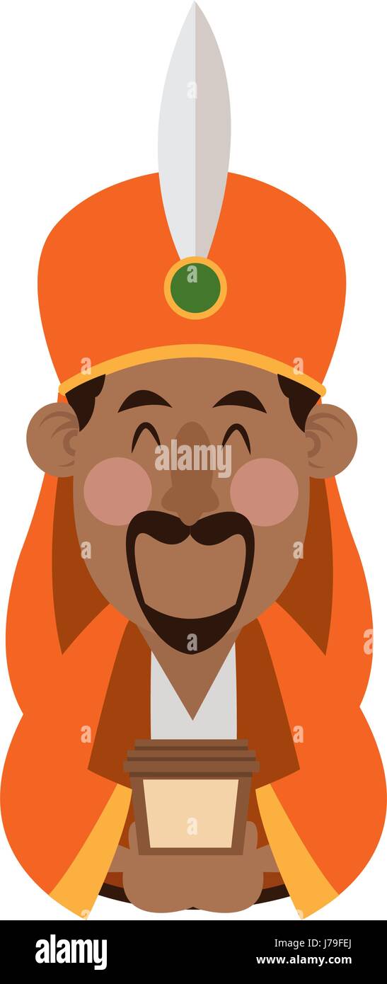 cartoon portrait wise king with gift Stock Vector Image & Art - Alamy