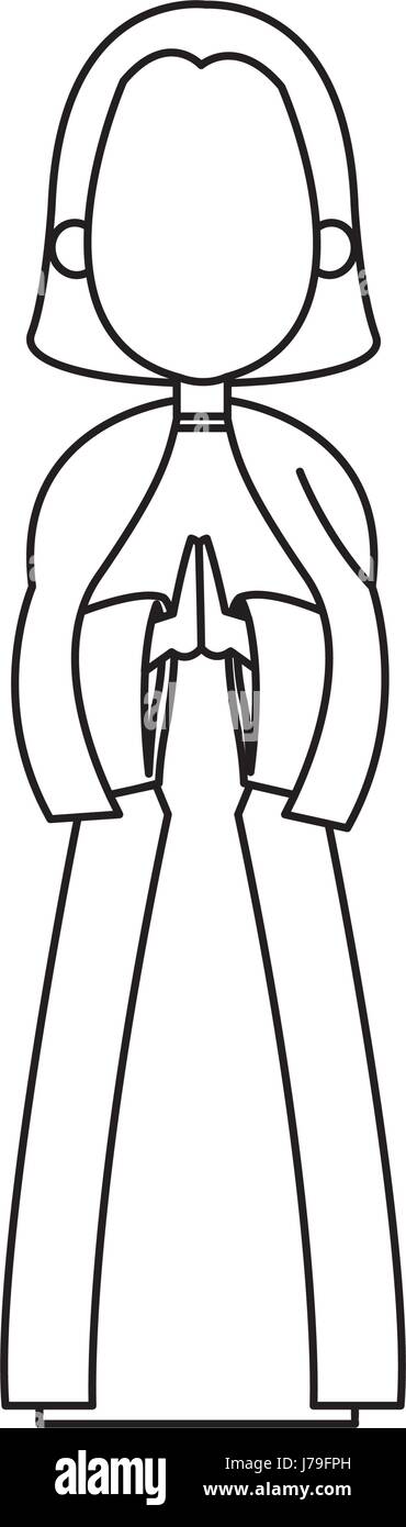 Our lady of annunciation Stock Vector Images - Alamy