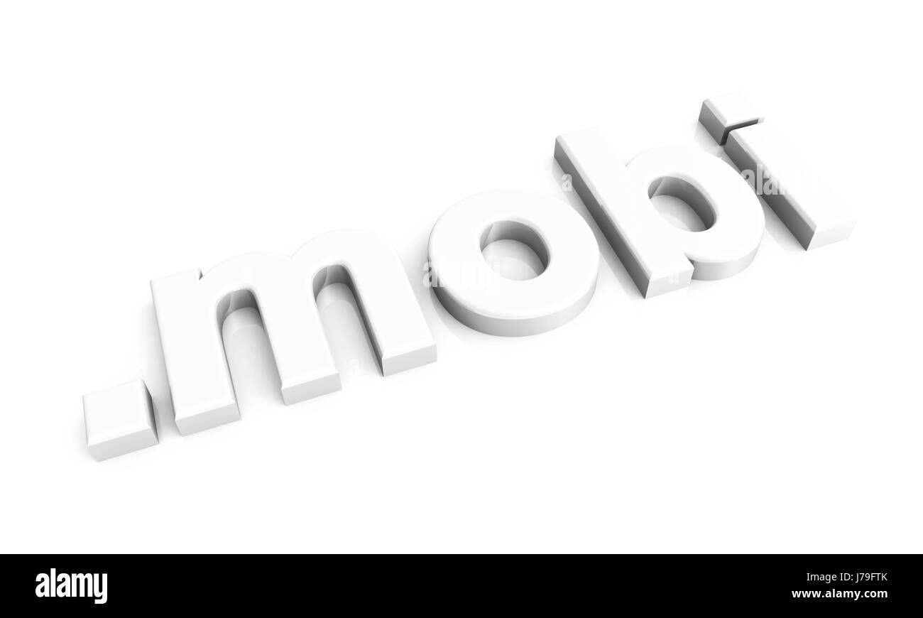 abstract mobi - domain - silver Stock Photo - Alamy