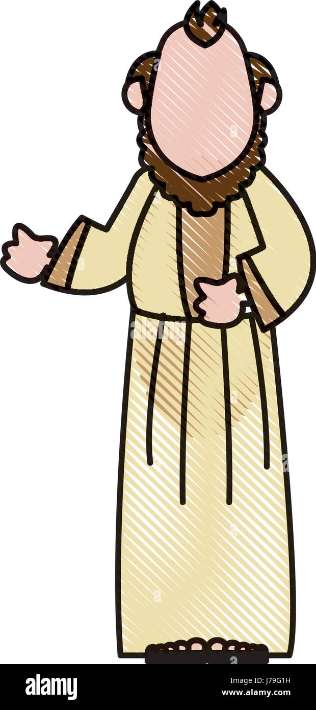 wise man cartoon epiphany tradition icon vector illustration graphic ...