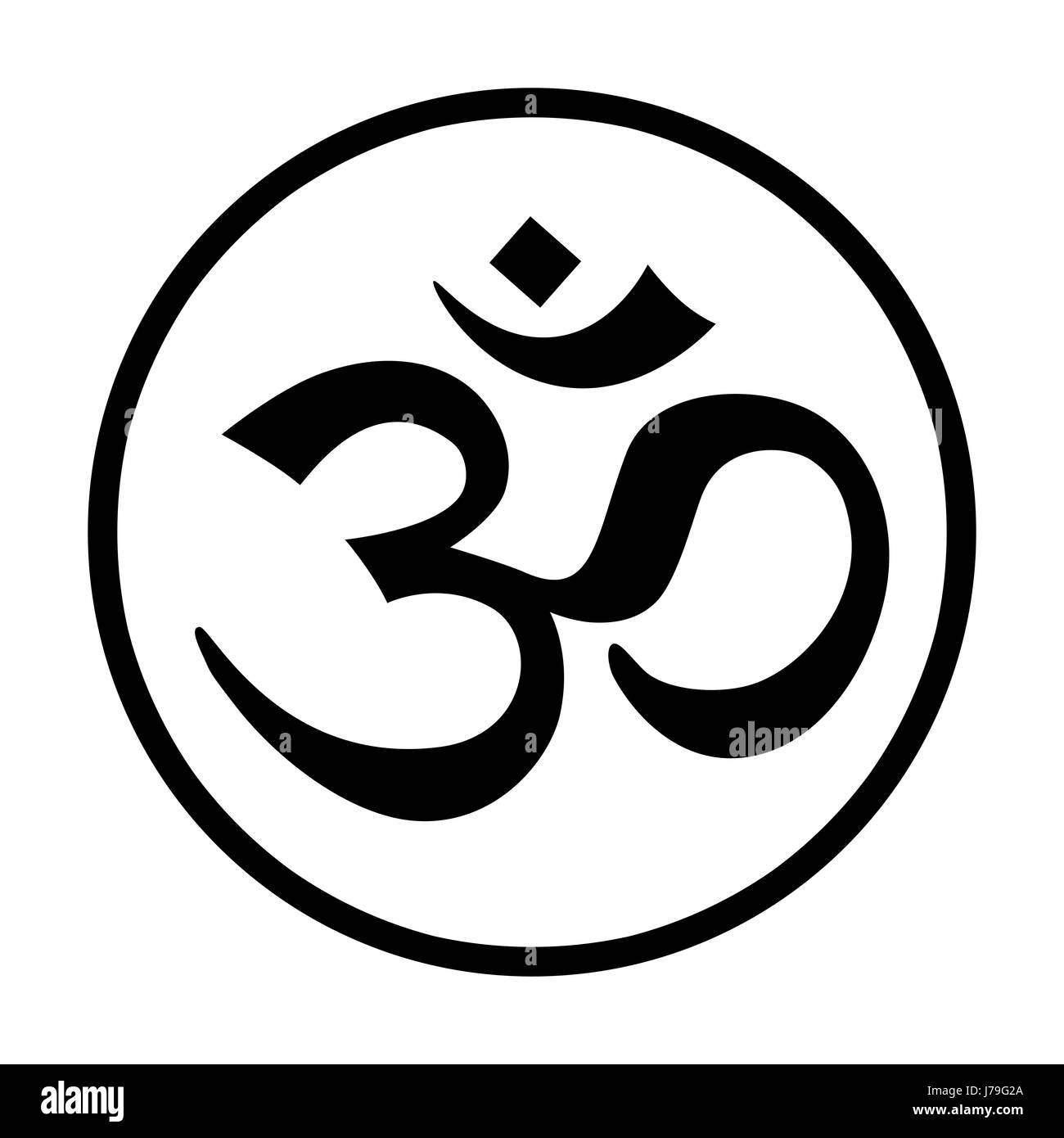clear om sign - black on white 02 Stock Photo - Alamy