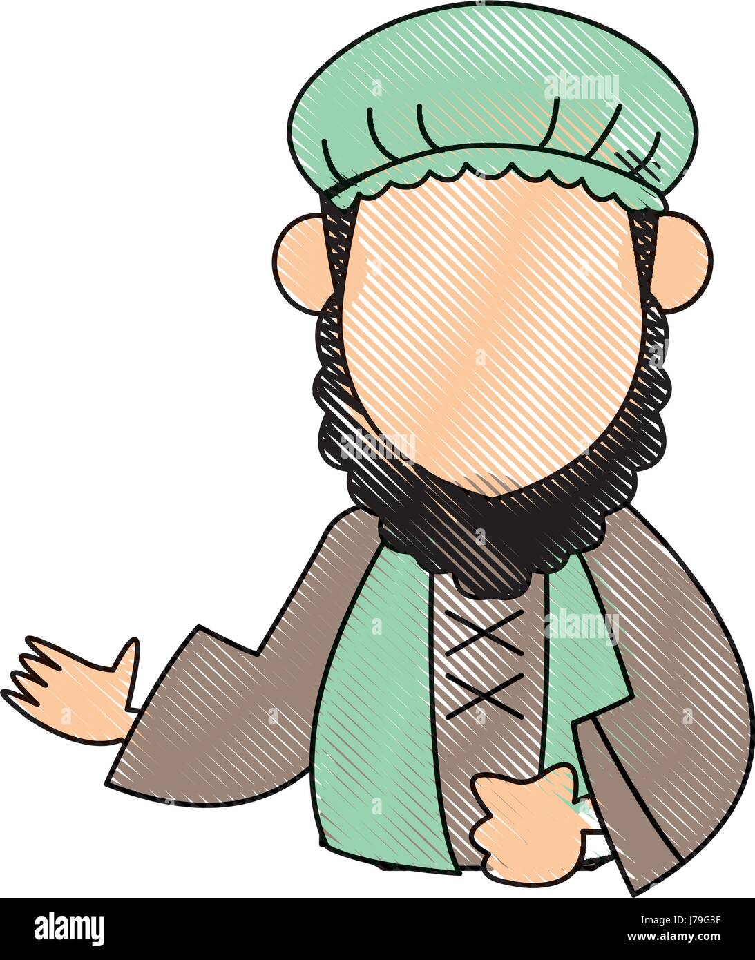 cartoon man of orient christian design Stock Vector Image & Art - Alamy