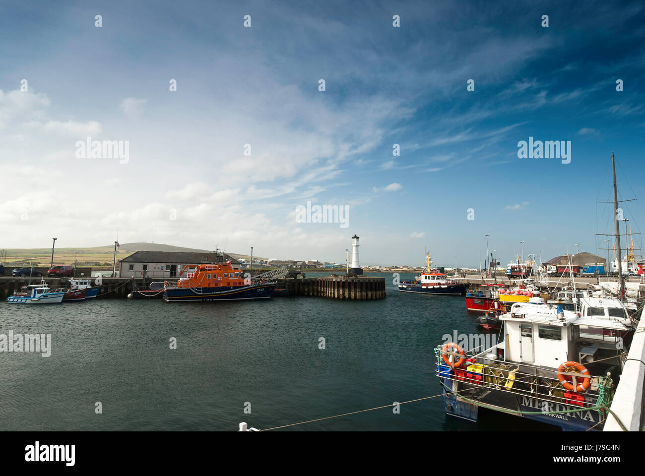 scotland firmament sky salt water sea ocean water harbor scotland ...