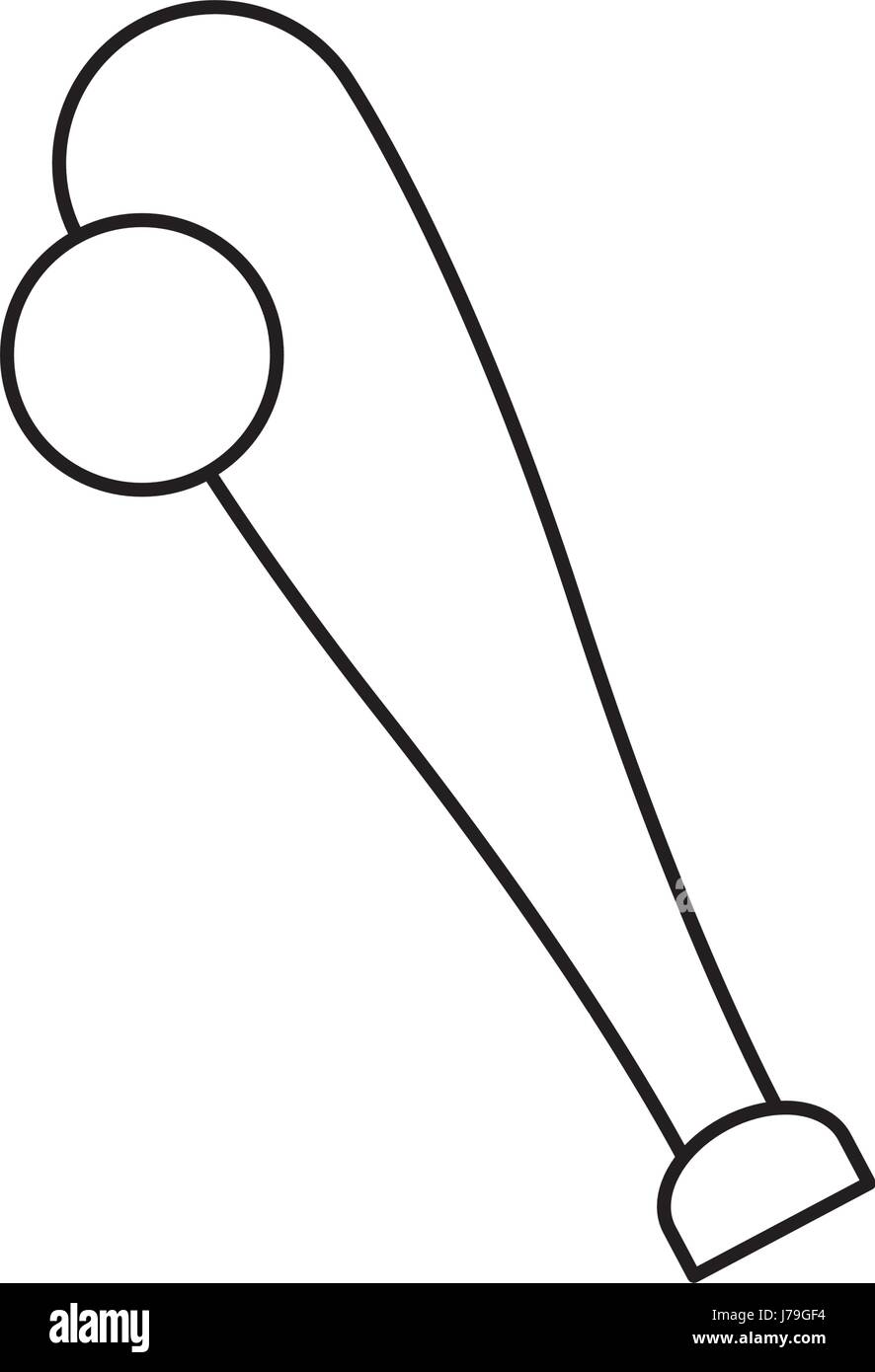 brazil baseball bat and ball sport vector Stock Vector Image & Art - Alamy