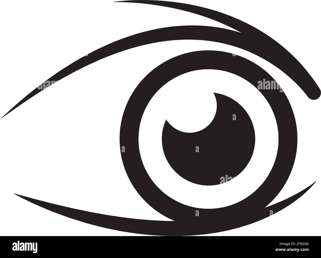 human eye optical eyeball symbol Stock Vector Image & Art - Alamy