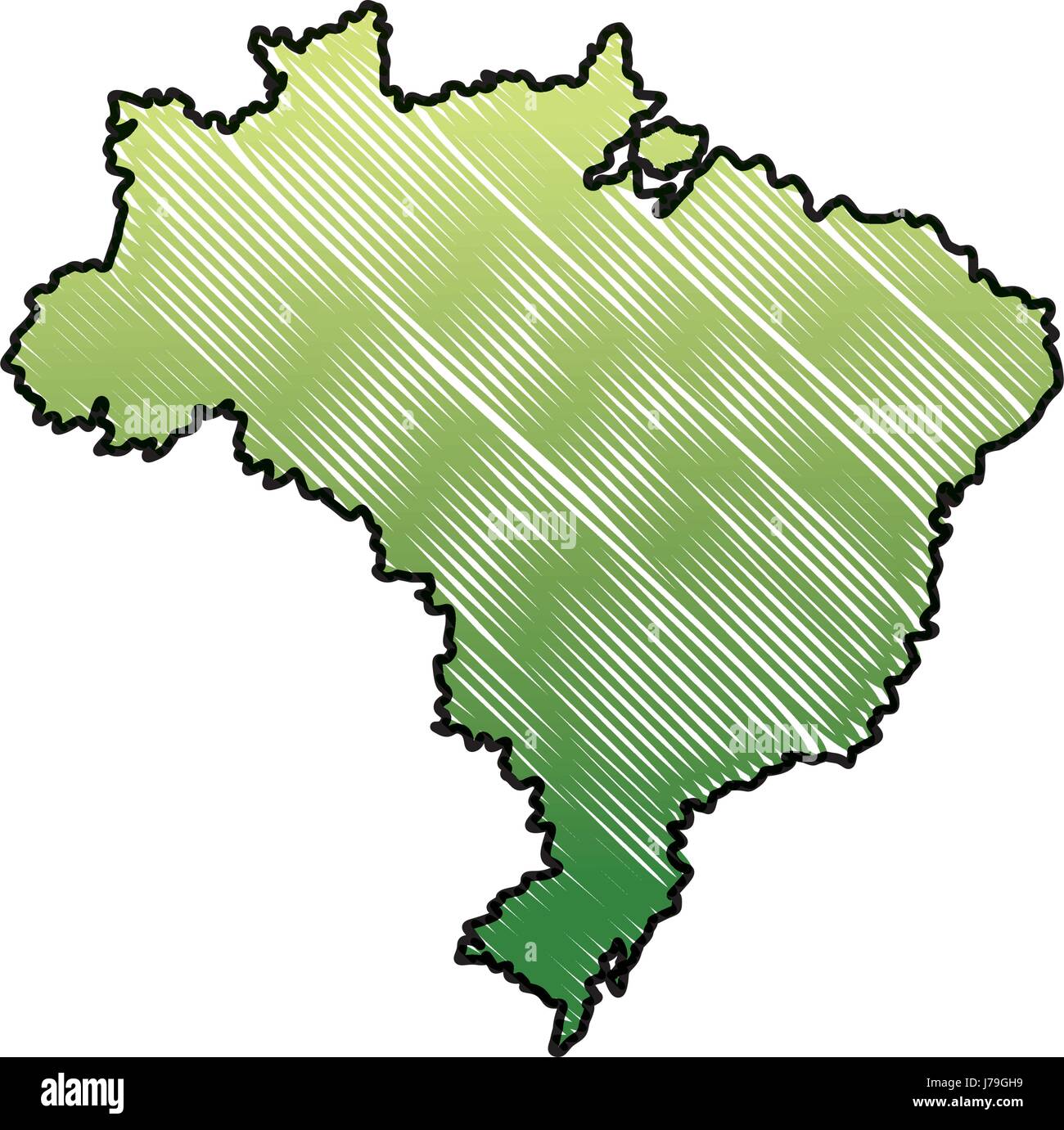 map of brazil cartography geography tourism travel Stock Vector Image ...