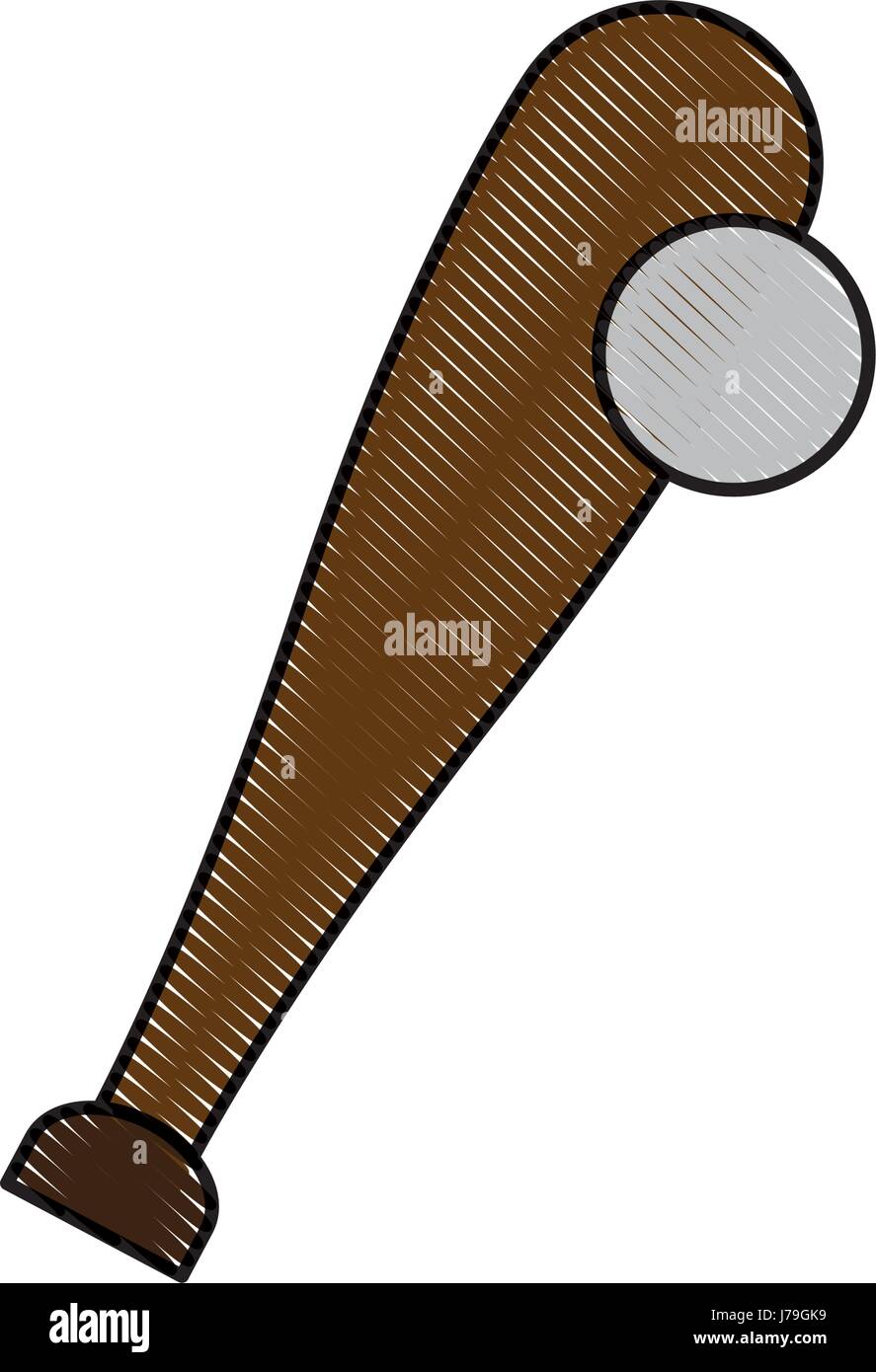 brazil baseball bat and ball sport vector Stock Vector Image & Art - Alamy