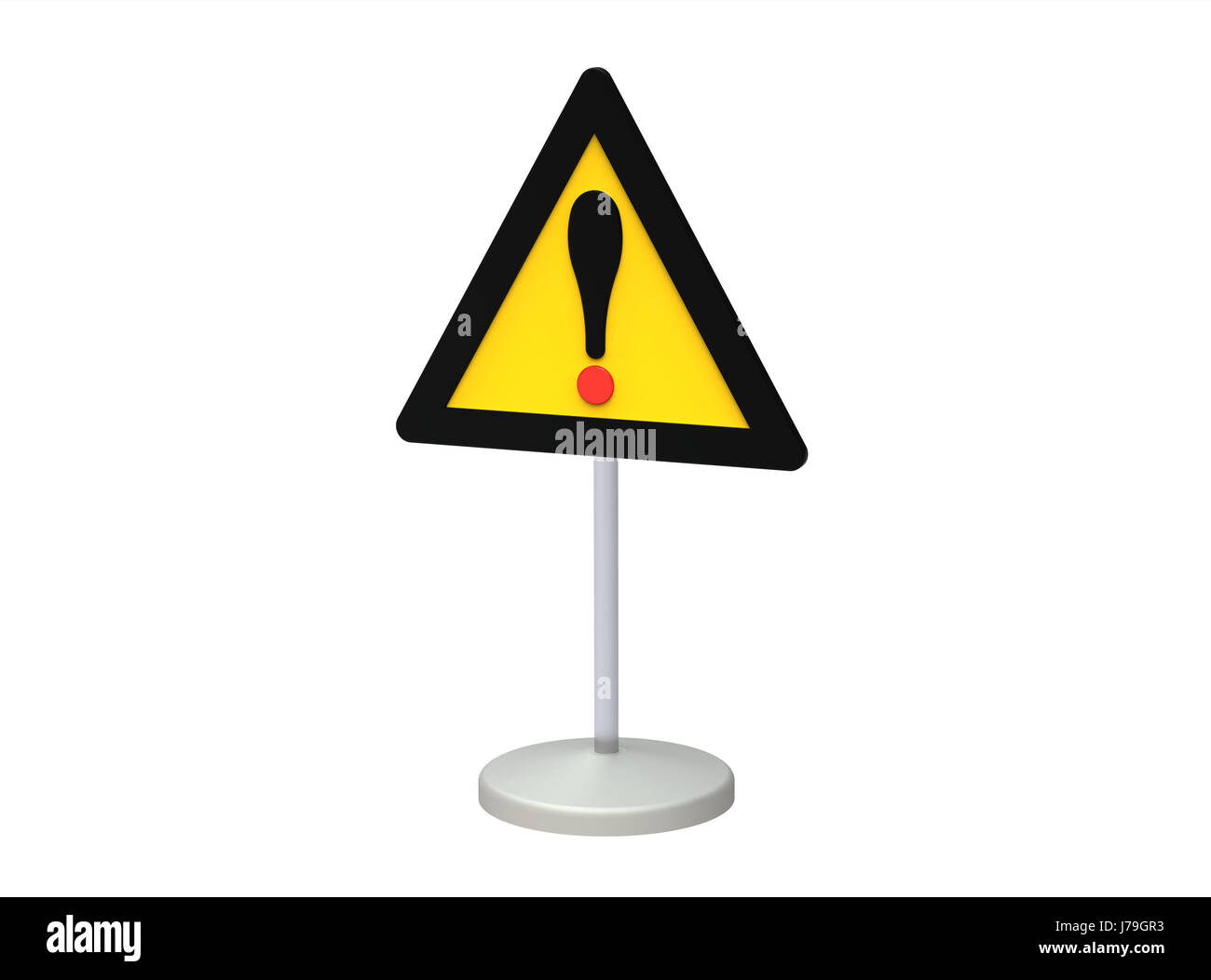 danger traffic road sign street triangle warning render danger traffic ...