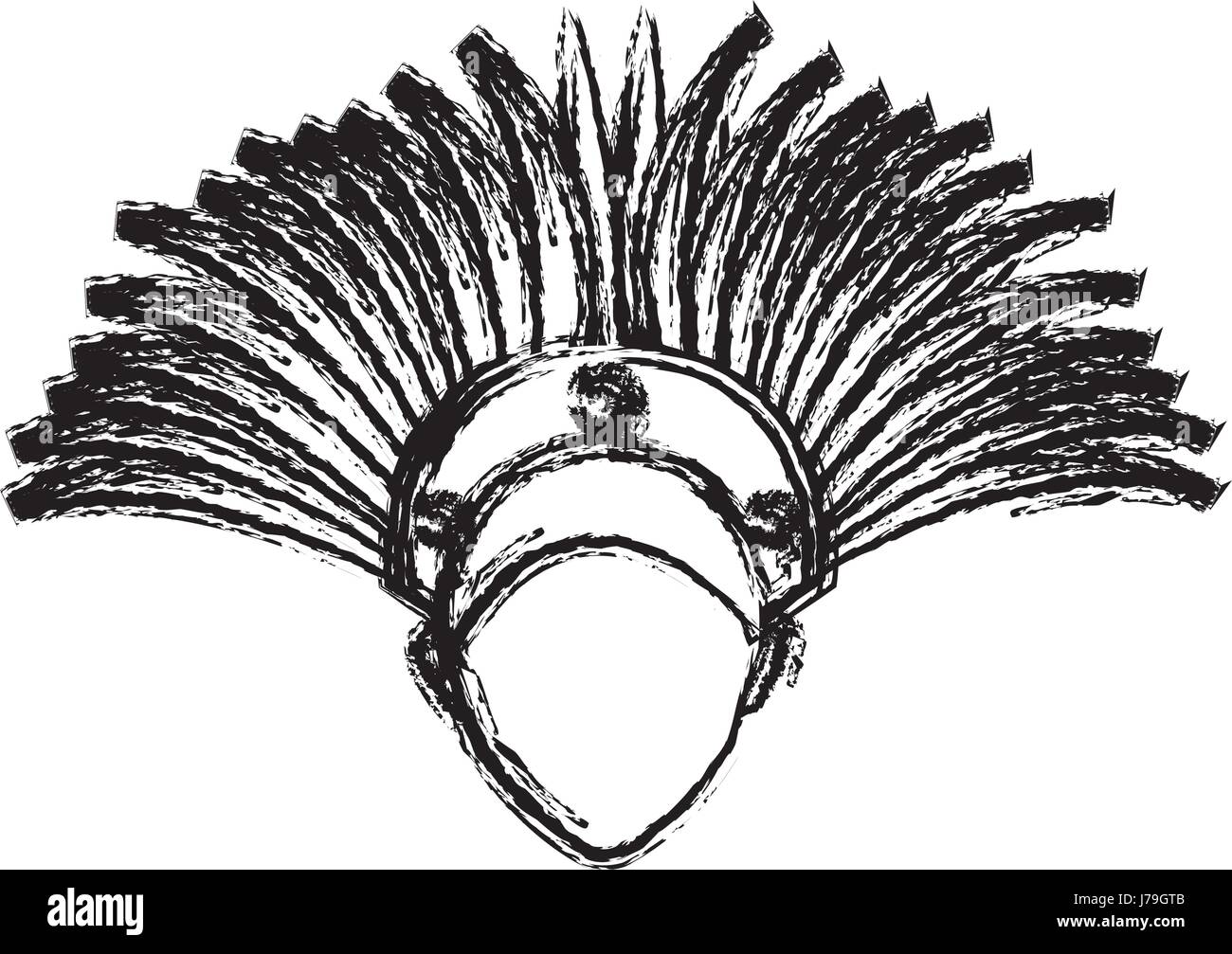 beautiful samba face dancer in stage costume Stock Vector Image & Art ...
