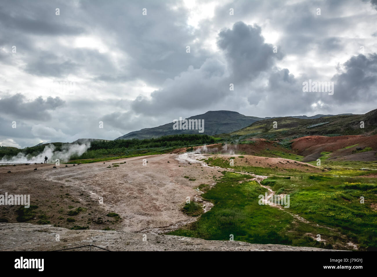 Steam fountain from the ground hi-res stock photography and images - Alamy