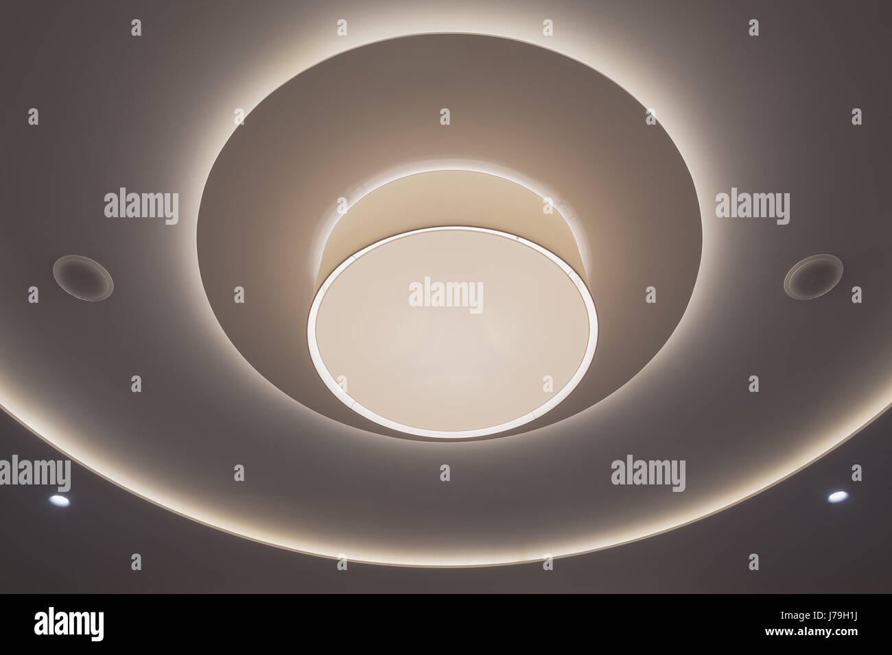 Futuristic ceiling illumination light pattern hi-res stock photography ...