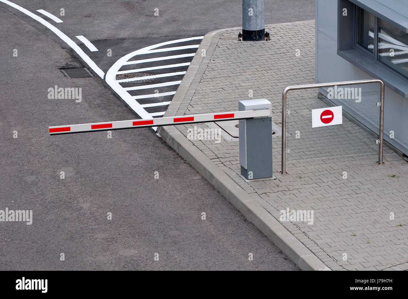 Car stops at parking gate hi-res stock photography and images - Alamy