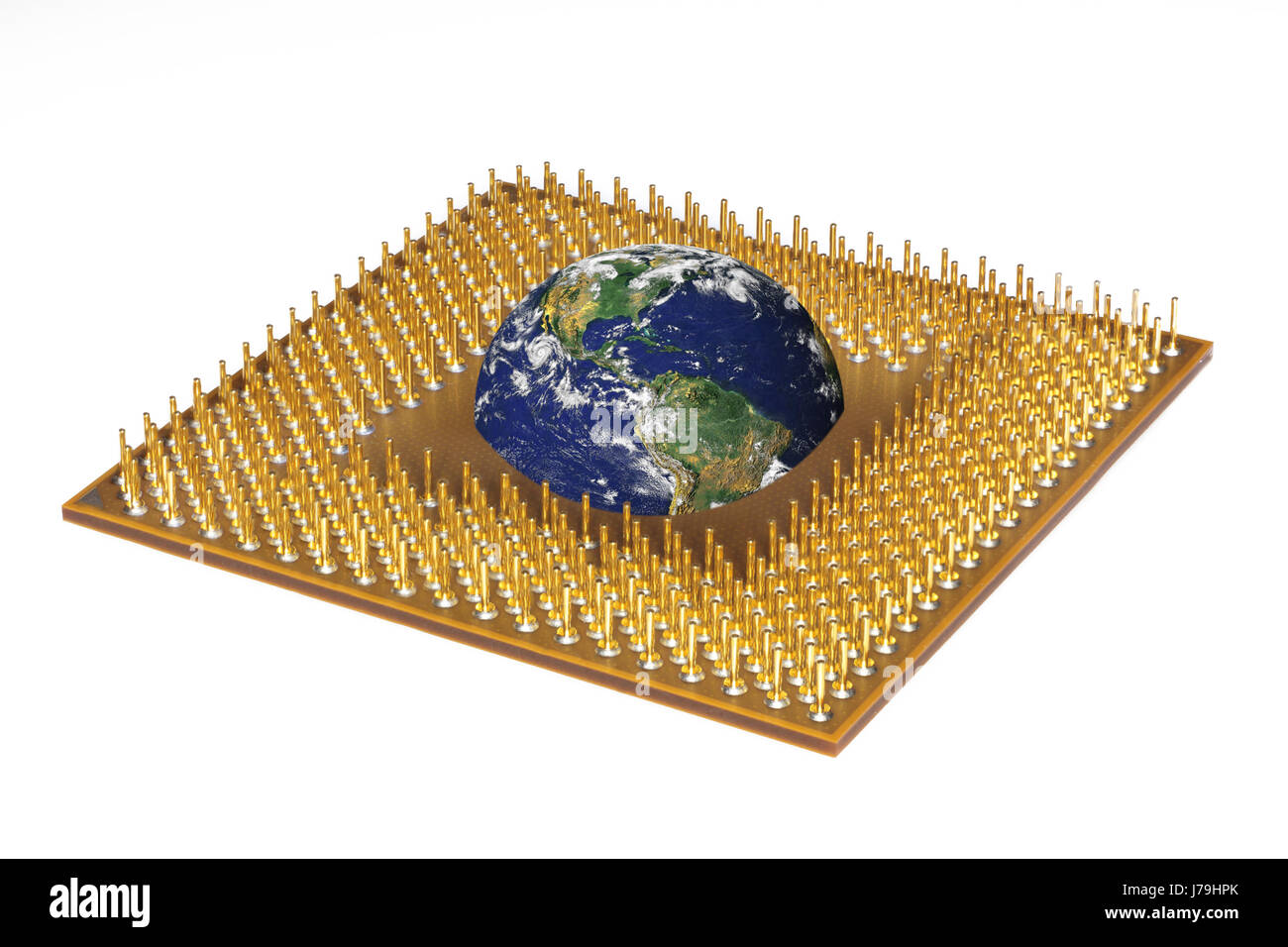 processor technology globe planet earth world computers computer ...