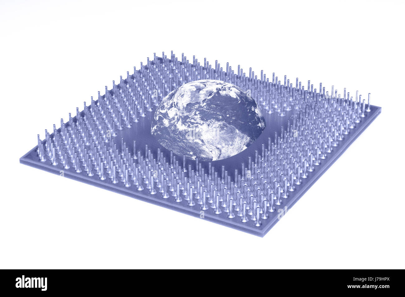 communication processor technology globe planet earth world computers ...