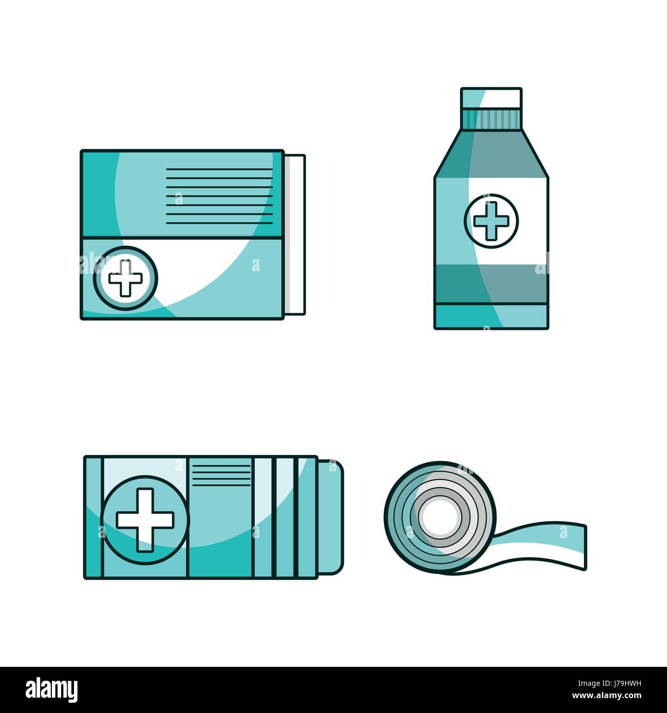 People first aid box Stock Vector Images - Alamy