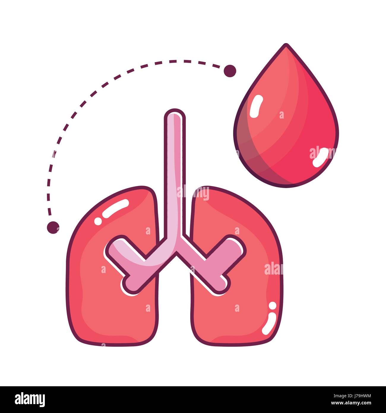 lungs organ to care respiratory system Stock Vector Image & Art - Alamy