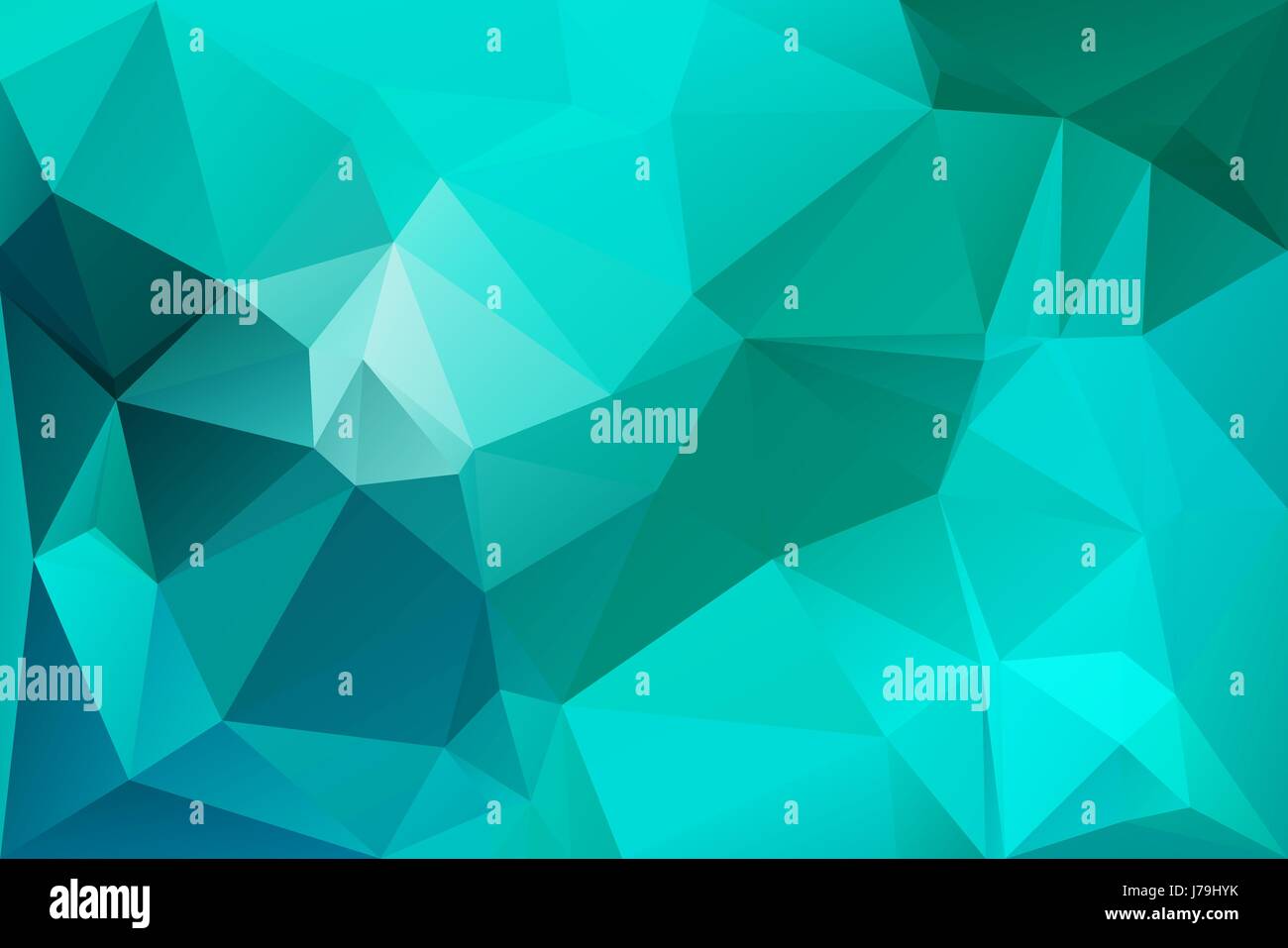 Turquoise green abstract low poly geometric background Stock Vector ...