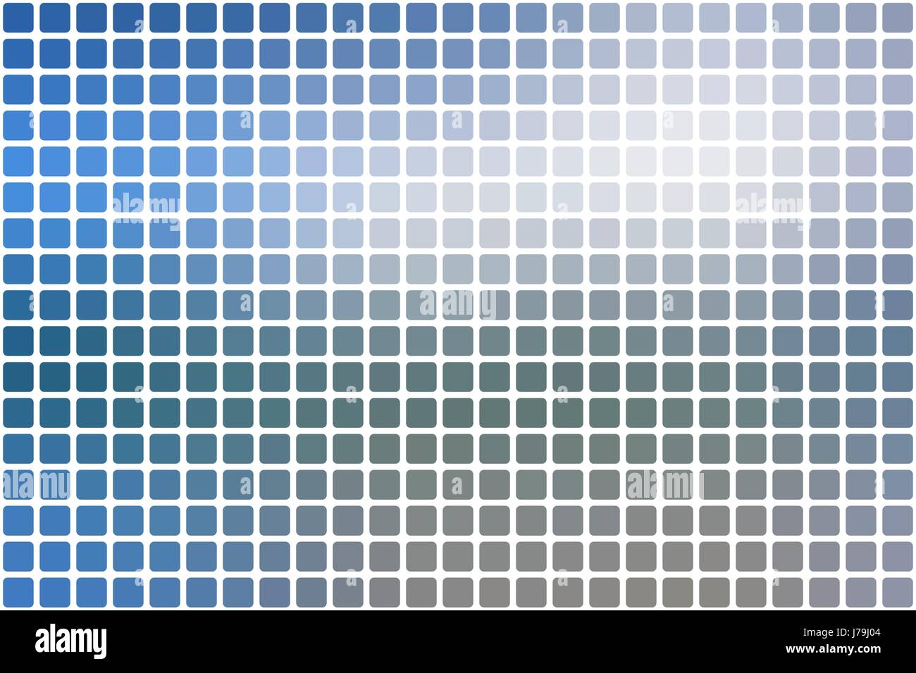 White blue shades vector abstract mosaic background with rounded ...