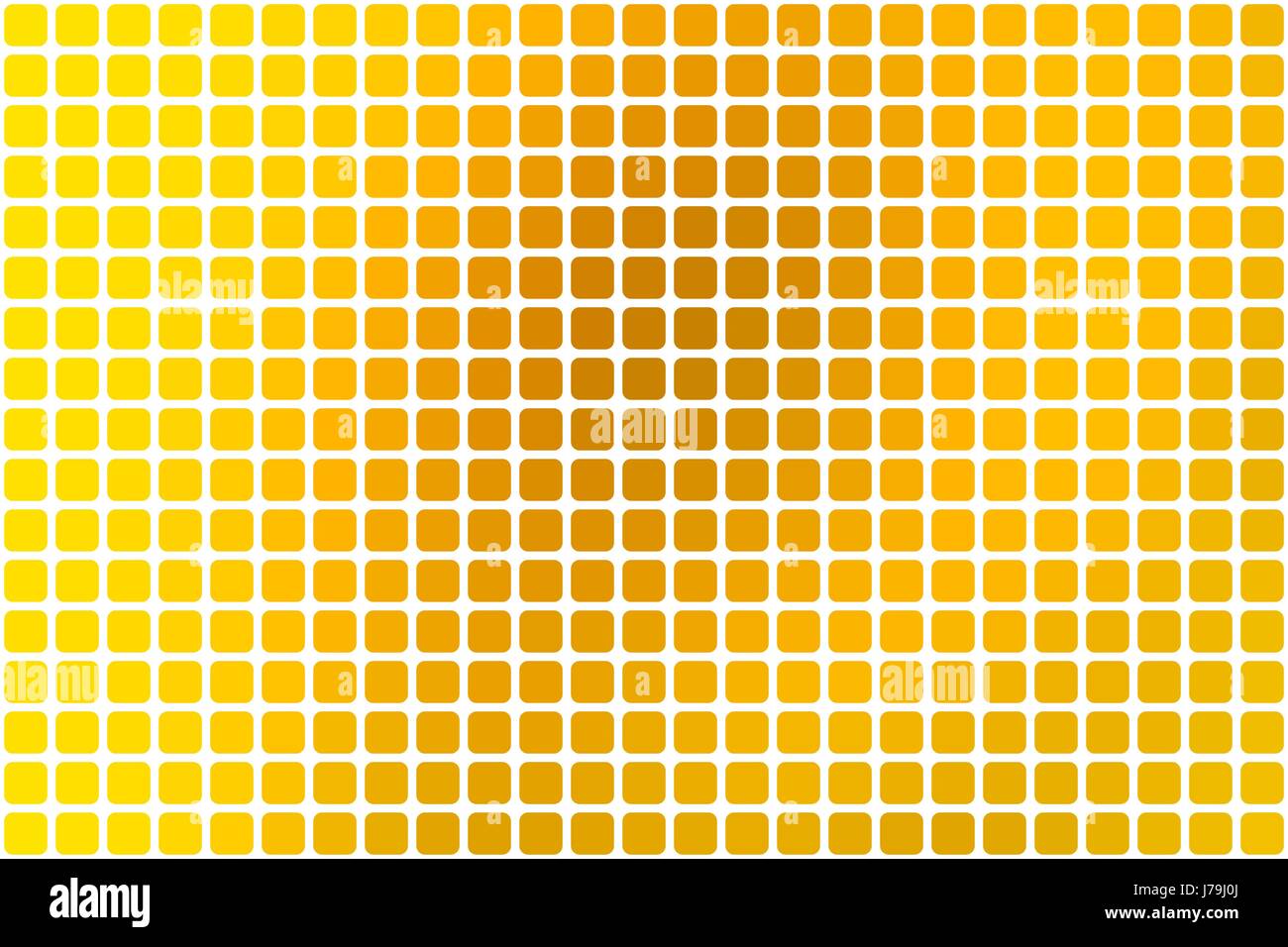 Bright golden yellow vector abstract mosaic background with rounded ...