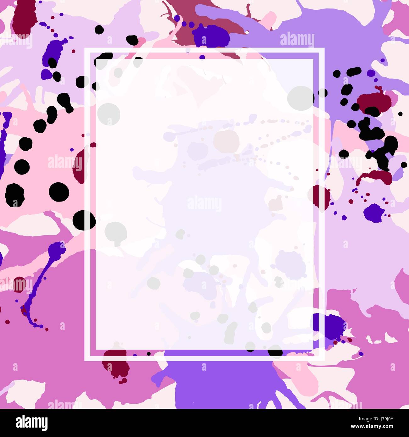Pink maroon purple lilac artistic ink splashes vector background ...