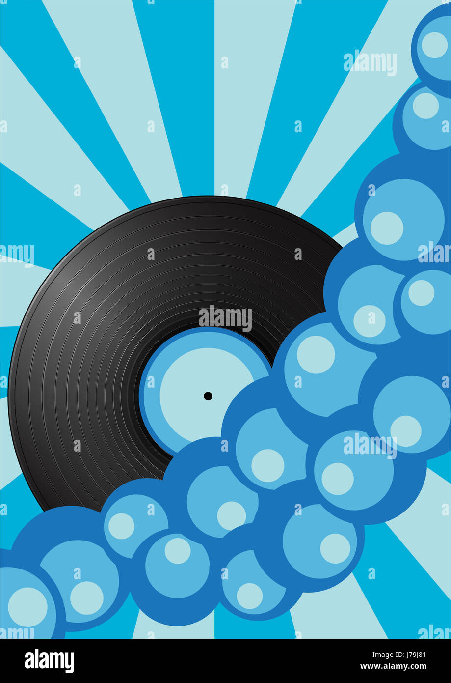 blue party celebration vinyl retro backdrop background disco blue music ...