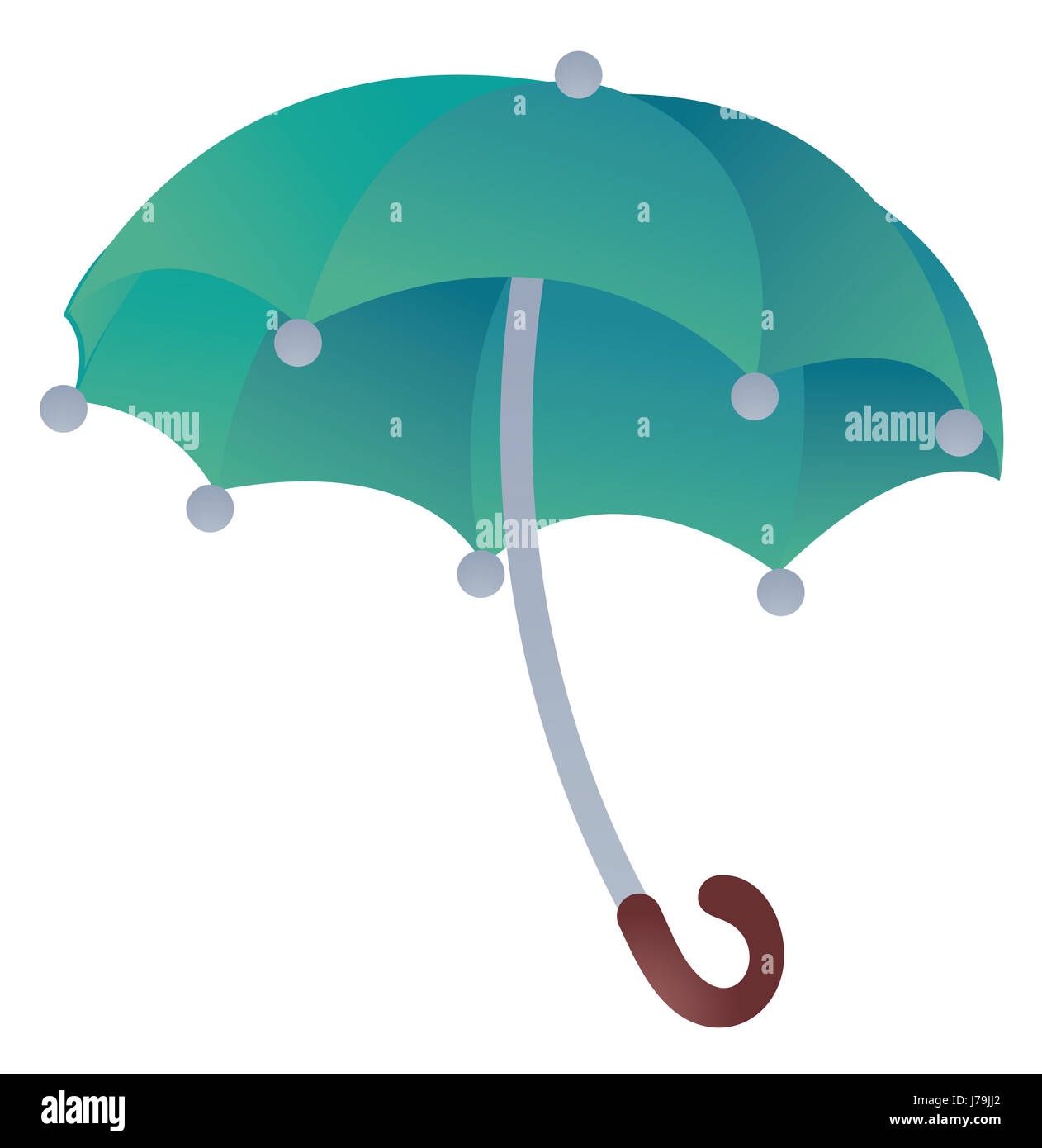 umbrella blue object isolated umbrella illustration drop shape protect ...