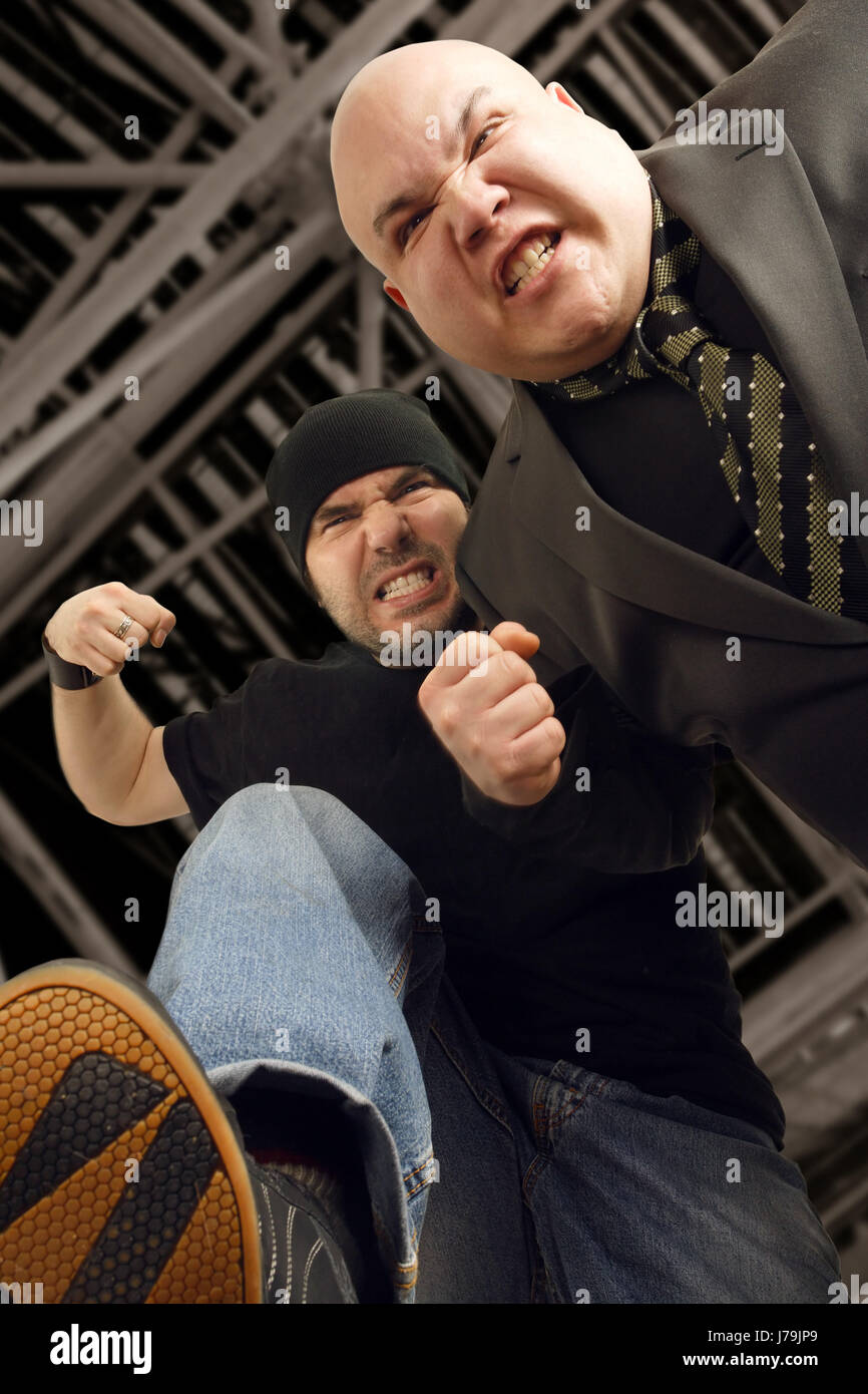 men man fight fighting attack punch gang raving furious angry irately ...