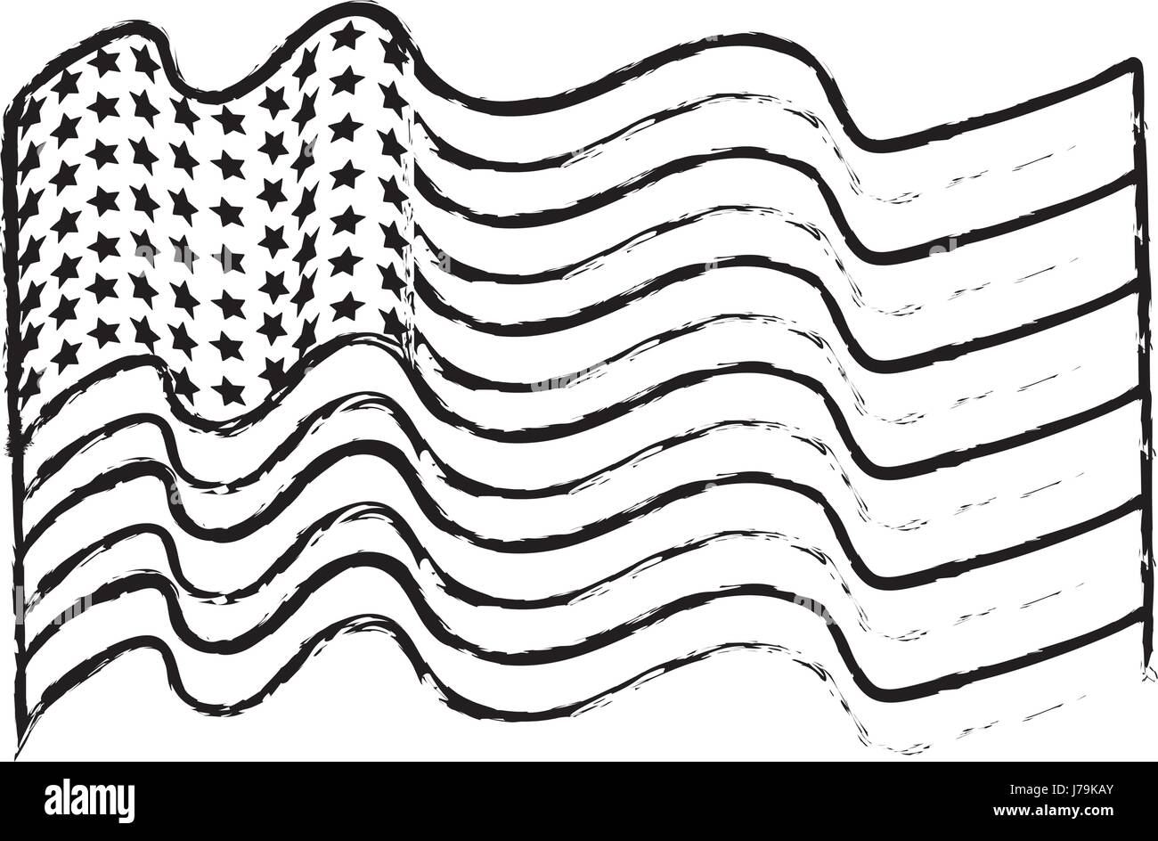 figure usa flag to celebrate holiday patriotic Stock Vector Image & Art ...