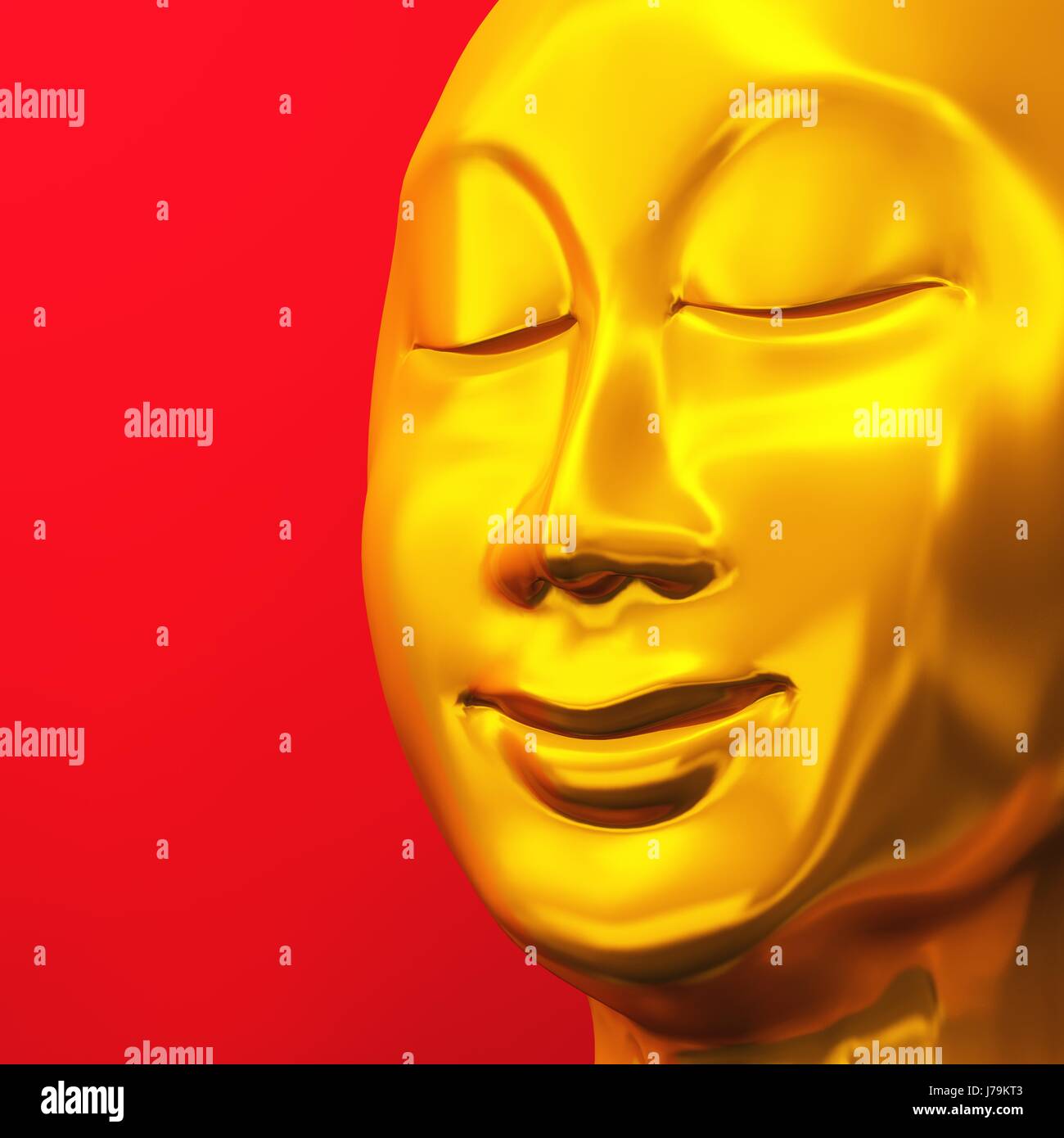 face eyes buddha buddhism backdrop background gold red laugh laughs ...