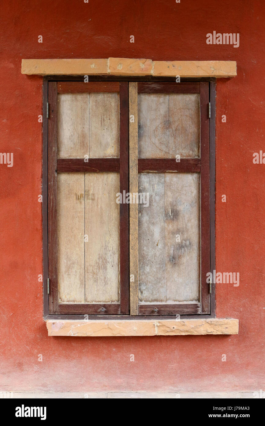 old wood window retro style Stock Photo - Alamy