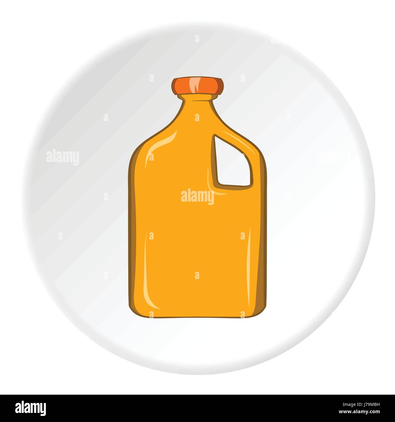 Packaging for engine oil icon in cartoon style isolated on white circle ...