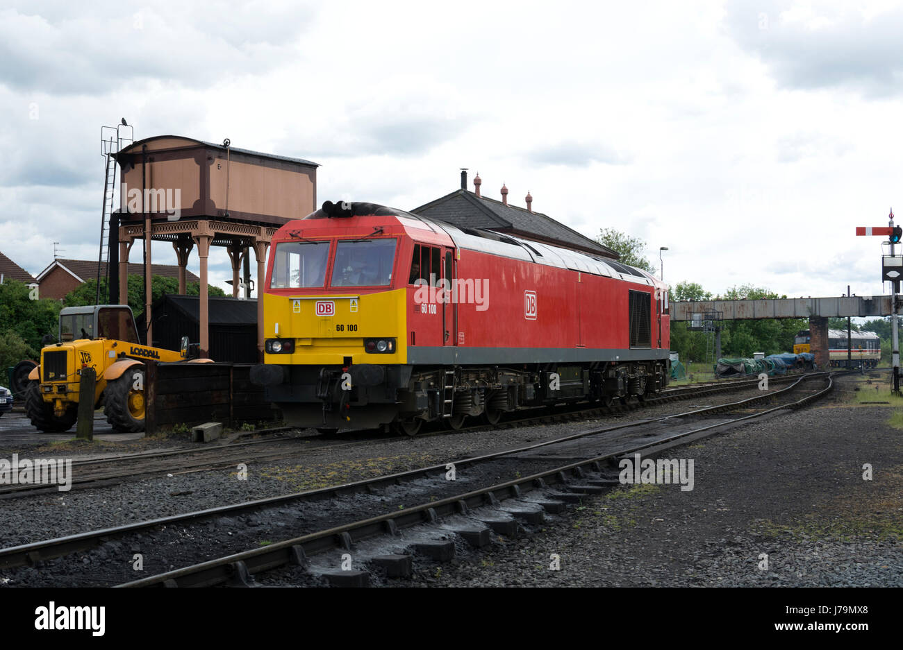 Class 60 diesel locomotive No 60100 at the Severn Valley Railway ...