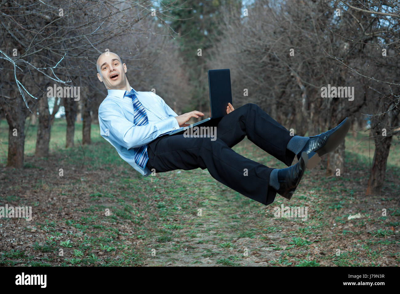 Man falling through air hi-res stock photography and images - Alamy