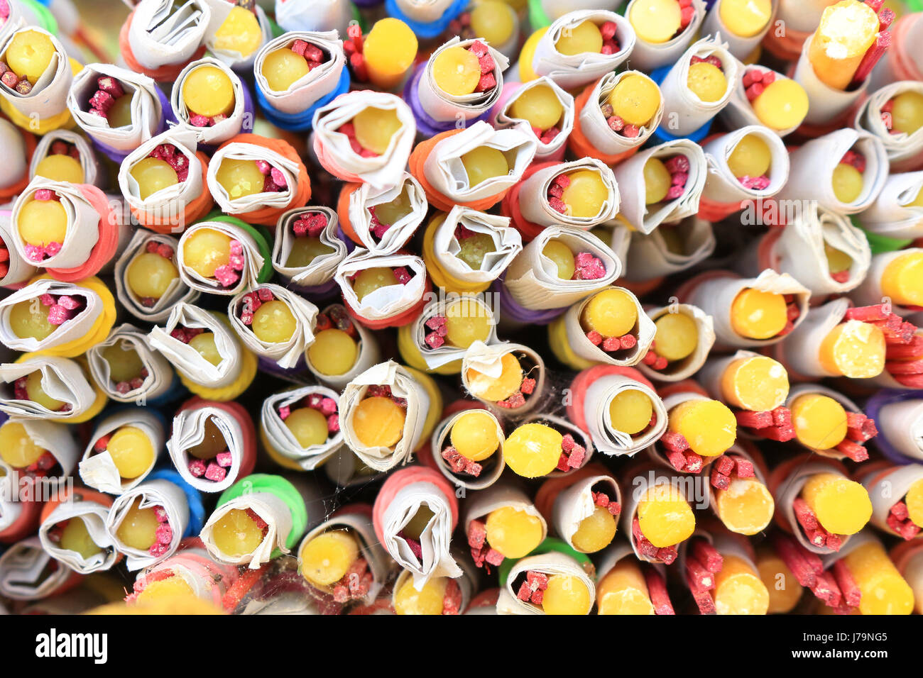 texture background of incense and candle use to pray in buddhism Stock ...