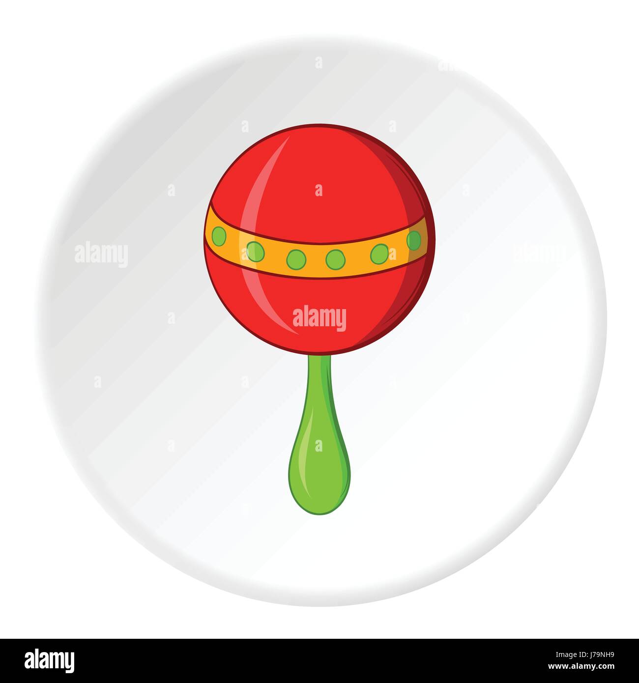 Rattle icon, cartoon style Stock Vector Image & Art - Alamy