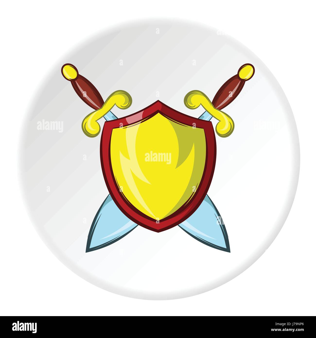 Cartoon Shield And Swords High Resolution Stock Photography and Images ...