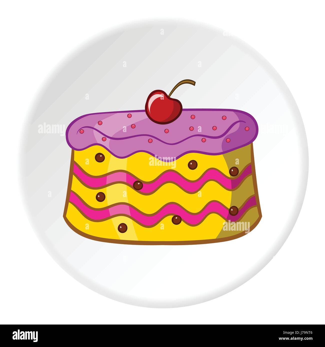 Cake icon, cartoon style Stock Vector Image & Art - Alamy
