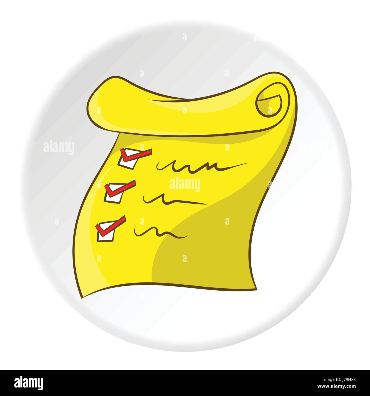 List icon, cartoon style Stock Vector Image & Art - Alamy